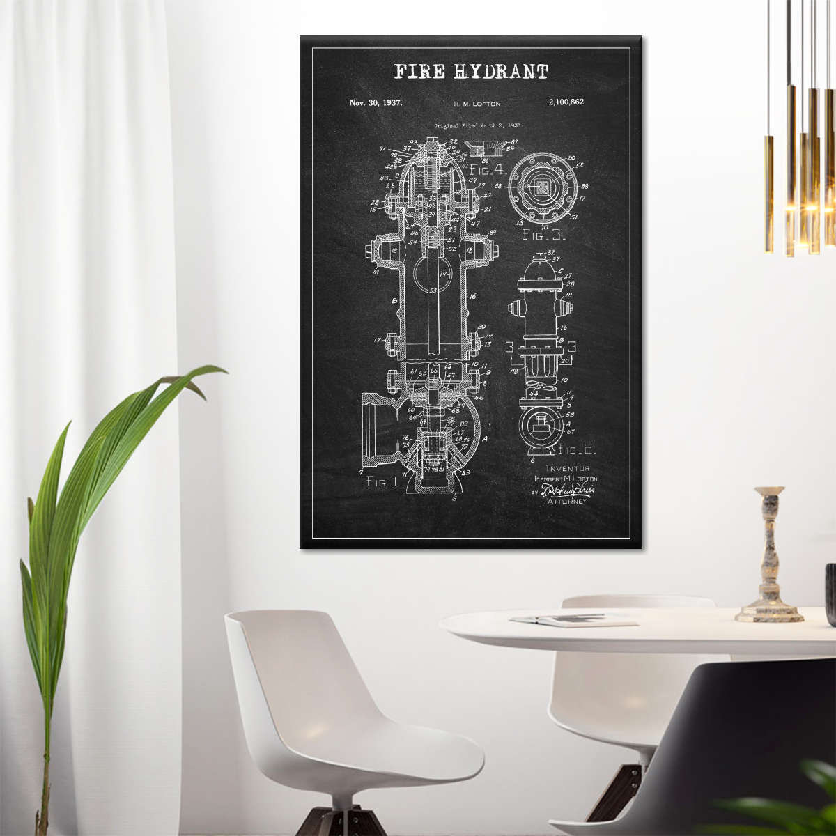 Elephant Stock Firefighter Azure World Map On Canvas Print - Wayfair Canada