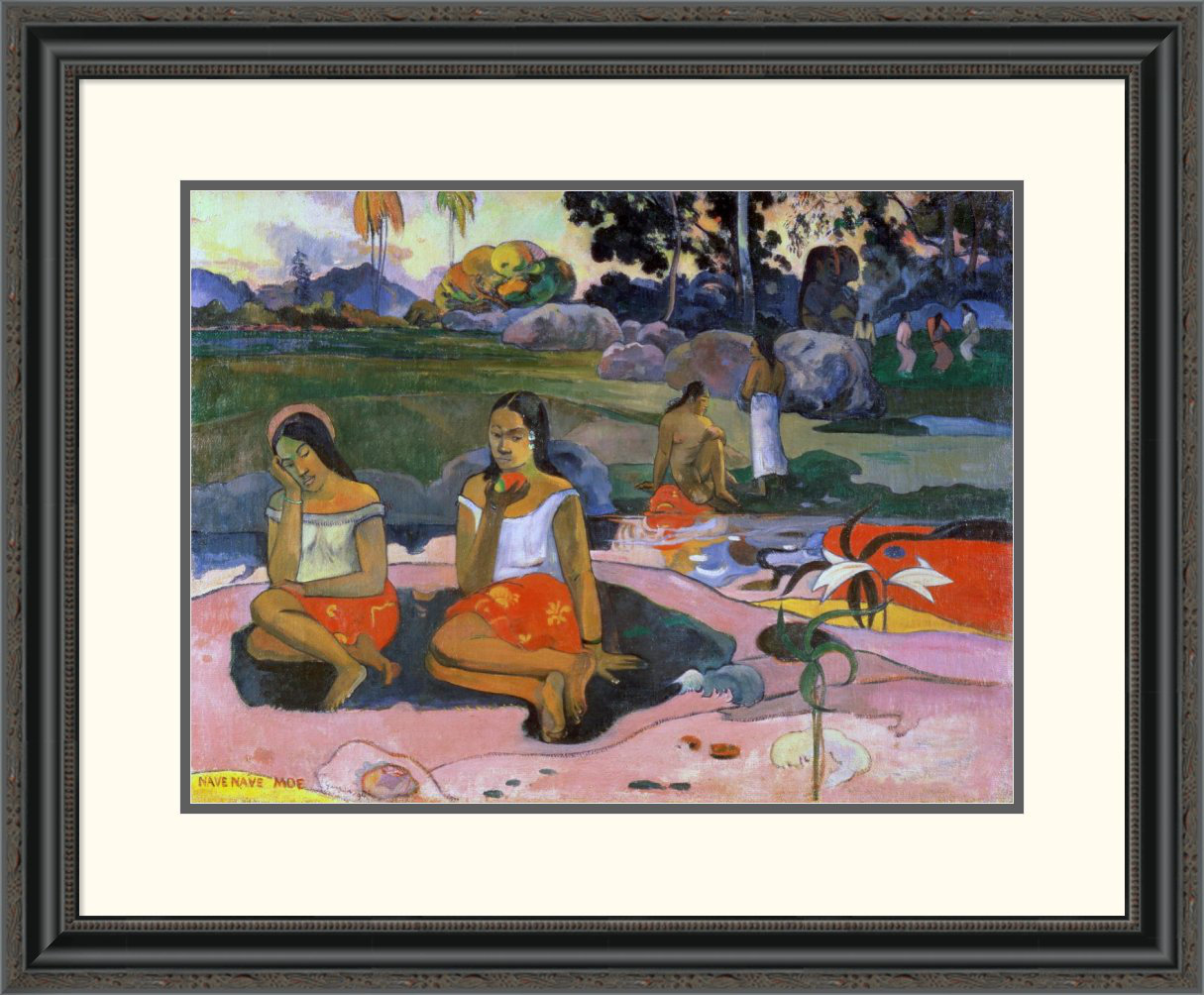 Global Gallery 'Spring of Miracles' by Paul Gauguin Framed Painting ...
