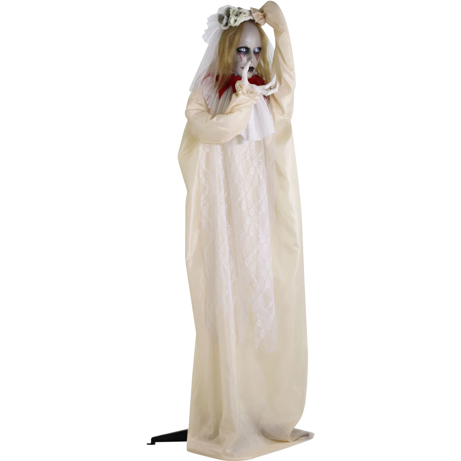 Haunted Hill Farm Premium Animatronics Poppy The Zombie Bride Figurine ...