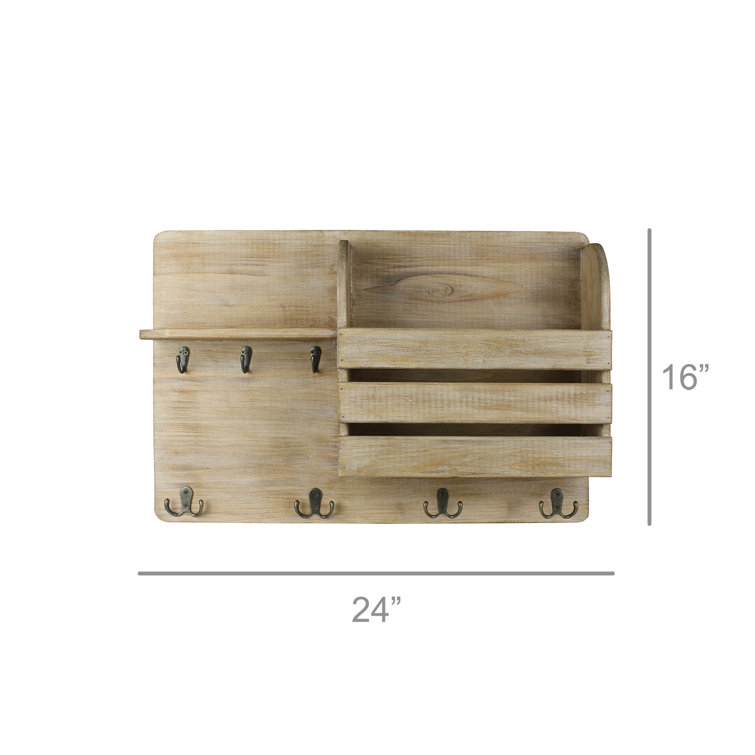 AREOhome Solid Wood Wall Organizer - Wayfair Canada