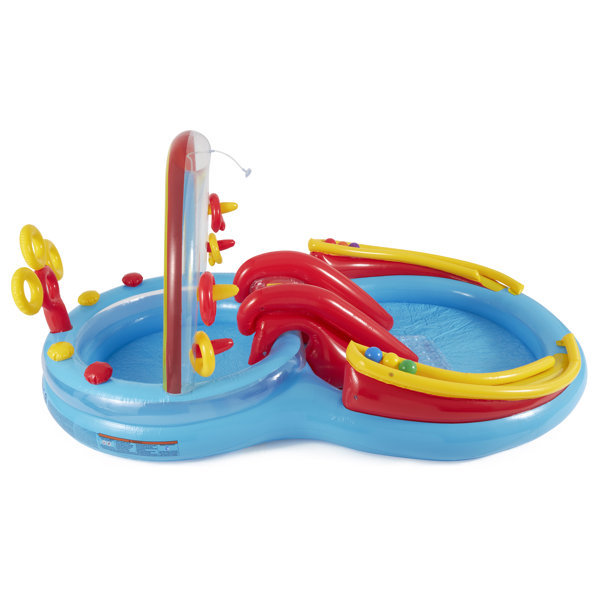 Intex Rainbow Ring Inflatable Play Center Pool W/Multi-Color Fun Ballz ...