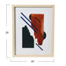 AllModern Fischert Abstract Geometric Print with Solid Wood Frame and ...