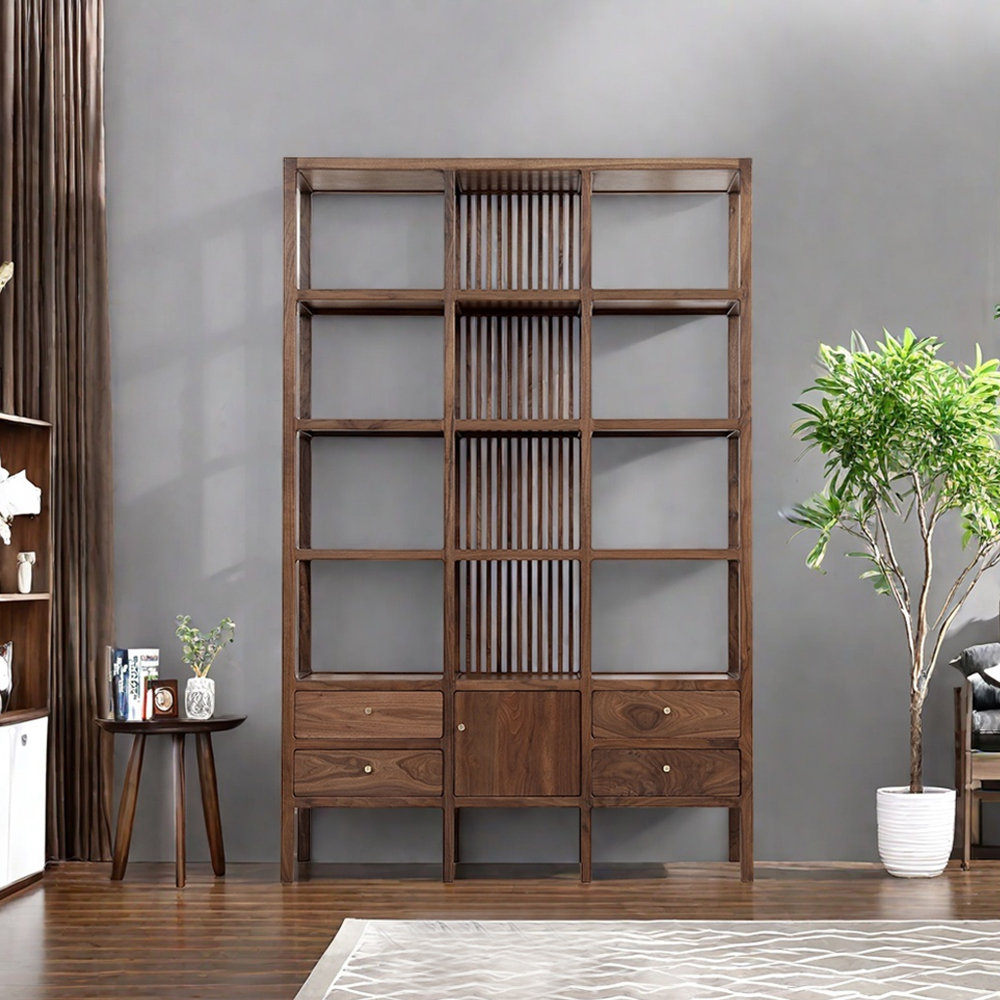 Kaoloupin New Chinese Style Elegant Eco-friendly Bookcase | Wayfair