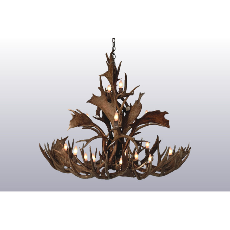 Foundry Select Boyster 14-Light Candle Style Tiered Chandelier ...