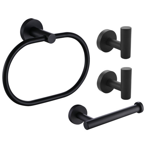 Matte Black Bathroom Hardware Sets You'll Love | Wayfair