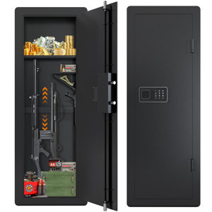 Kaer 45" Wall Gun Safe, Gun Safes & Cabinets, Wall Safes Between the ...