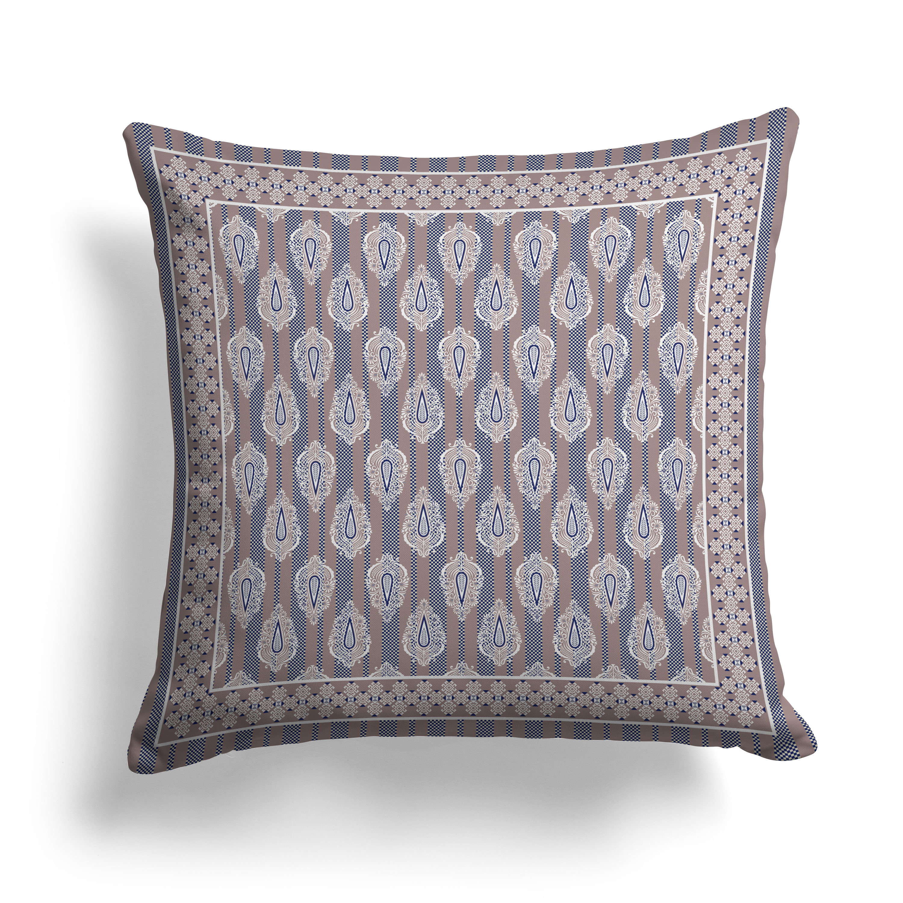 Amrita Sen Striped Paisley Dreamscape Square Throw Pillow | Wayfair