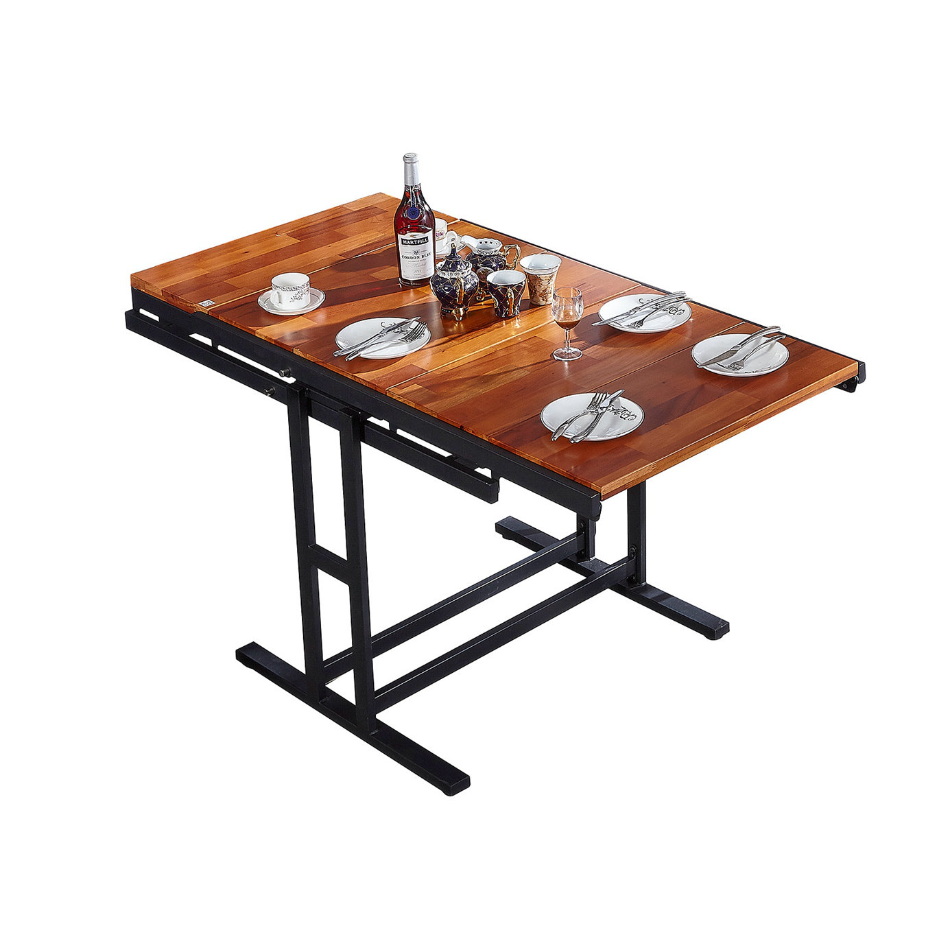 Ebern Designs Jayvyn Conversion Solid Wood Table /Shelf Wholesales ...