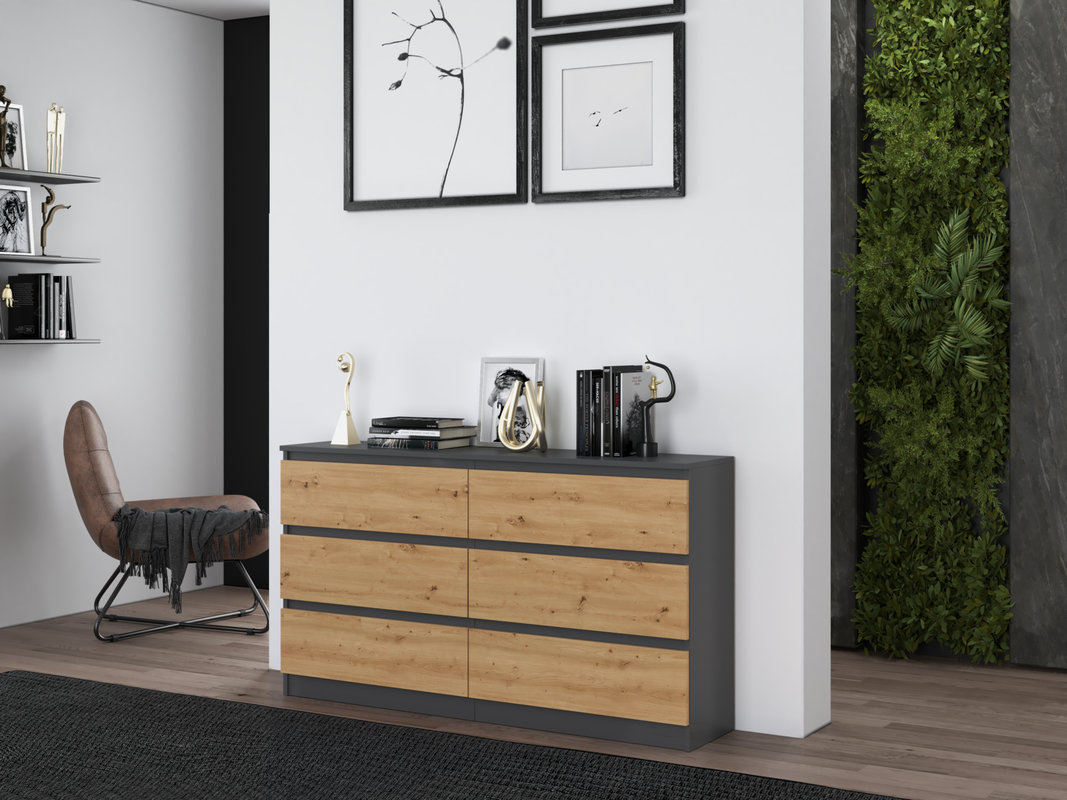 6 drawer dresser modern store