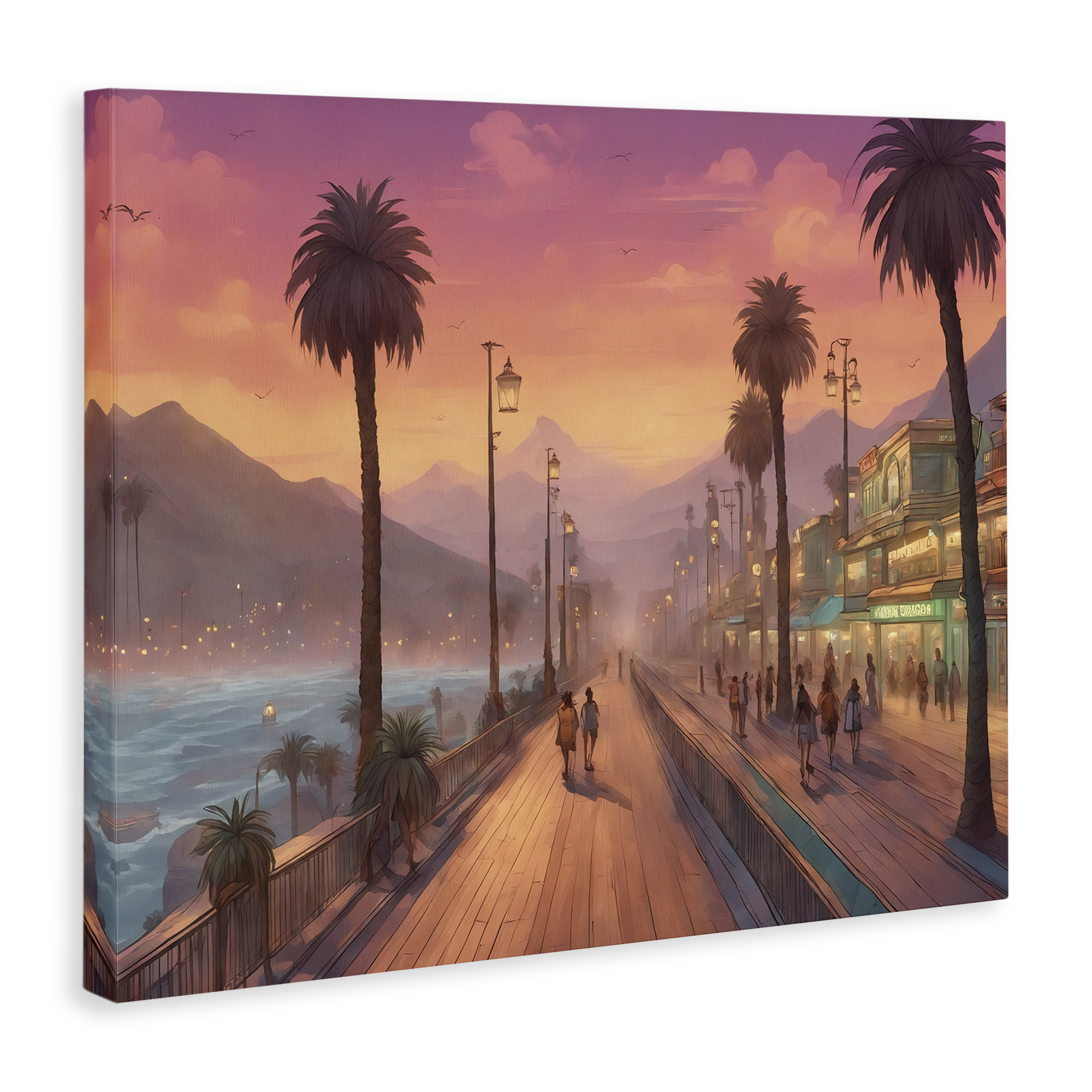 Bay Isle Home™ Busy Tropical Boardwalk Canvas Wall Art by Noah Bay ...