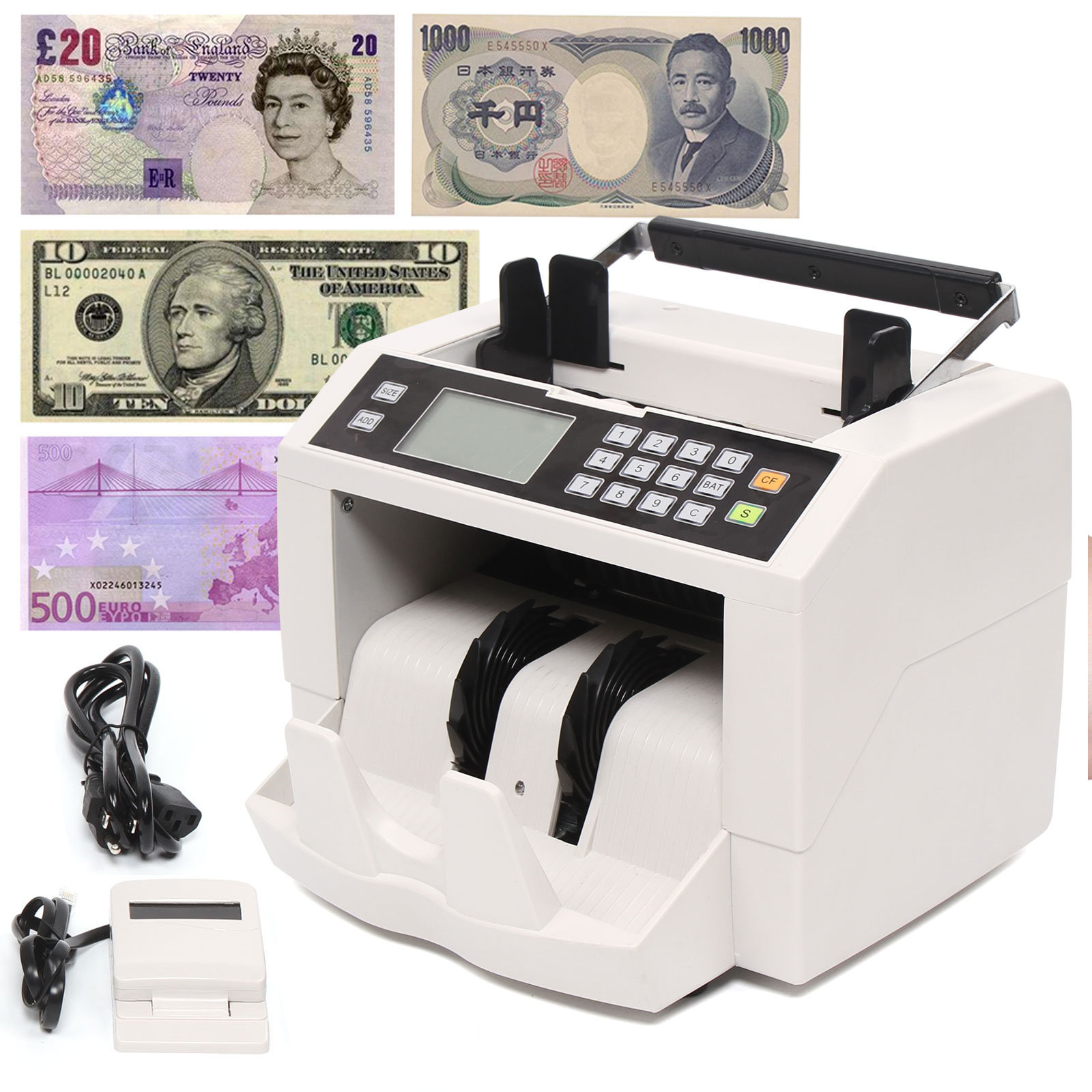 YYBUSHER Portable Cash Counter Machine Money Counting Machine | Wayfair
