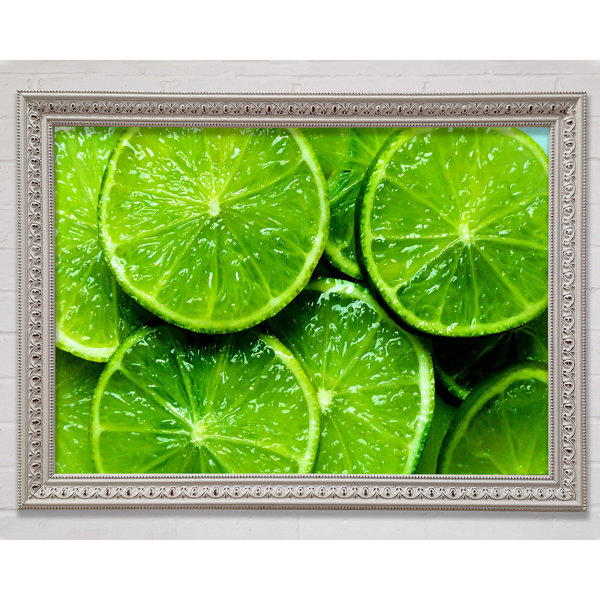 Bright Star Lime Slices - Single Picture Frame Print | Wayfair.co.uk