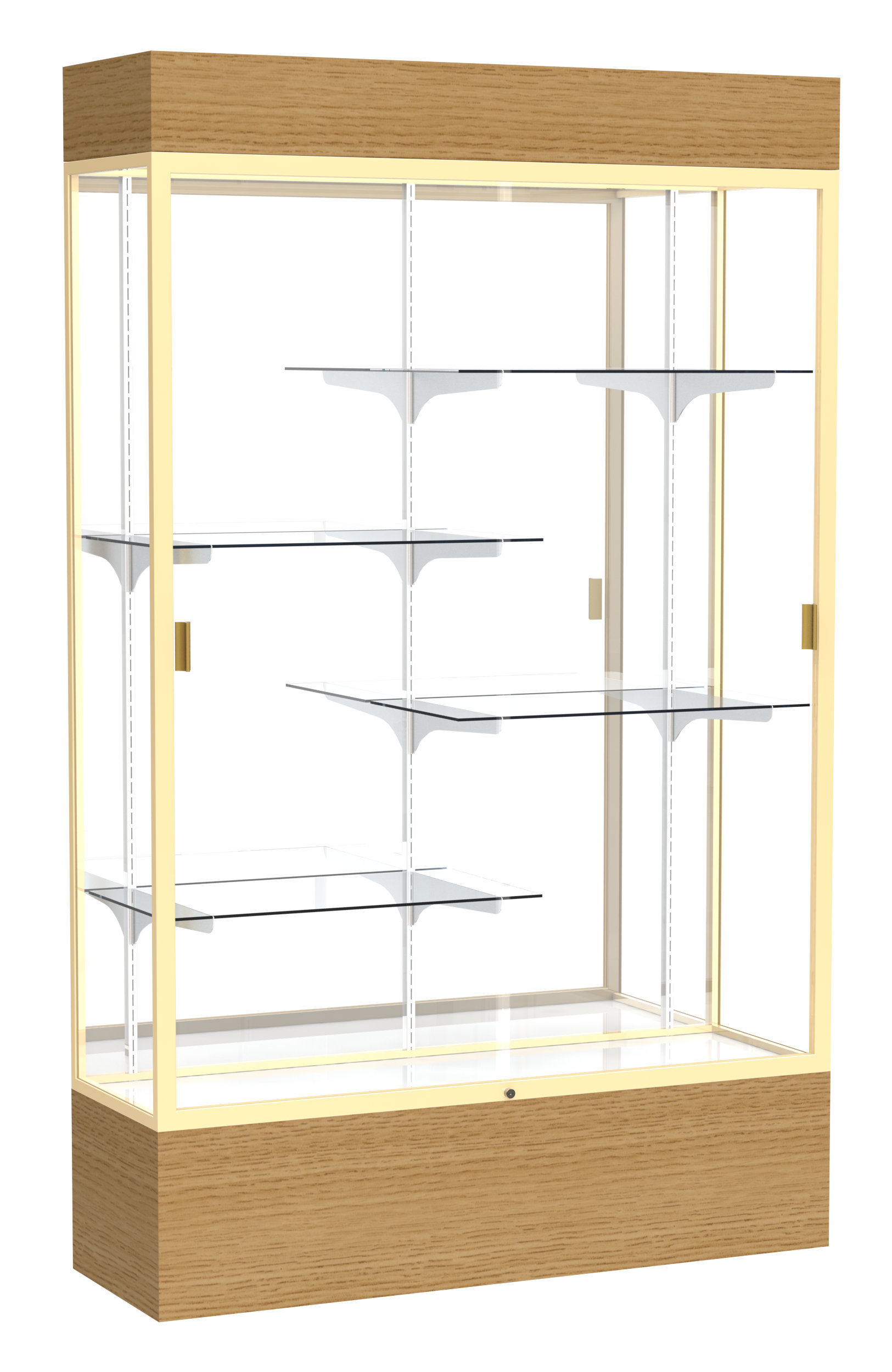 Ghent Reliant Series 80'' H x 48'' W Metal Display Cases | Wayfair