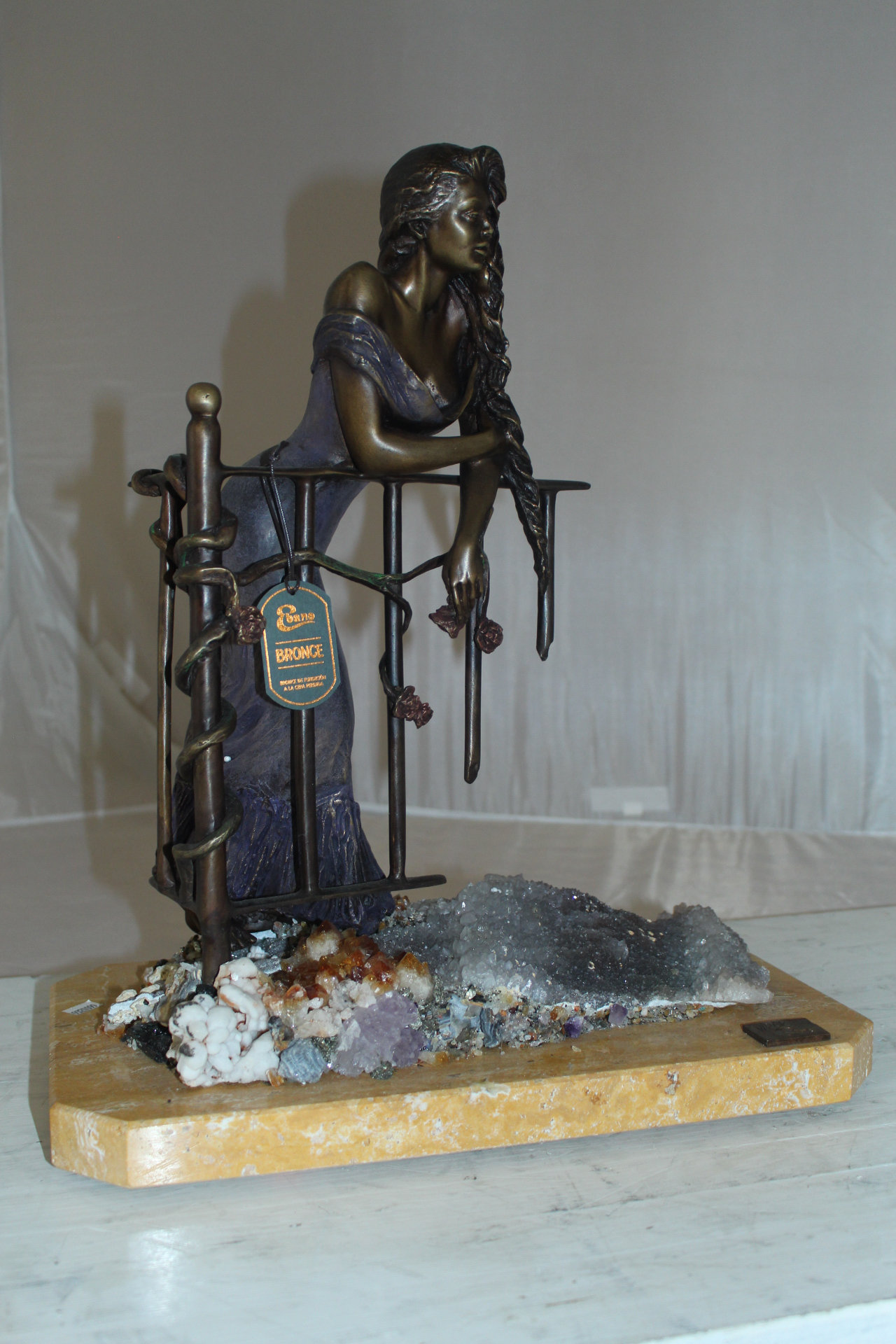 Nifao Statues Judith Bronze Statue on Amethyst stone by Vidal - Size ...