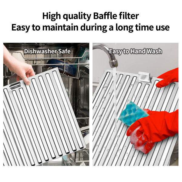 SNDOAS Under Cabinet Range Hood 30" 450 Cubic Feet Per Minute ...