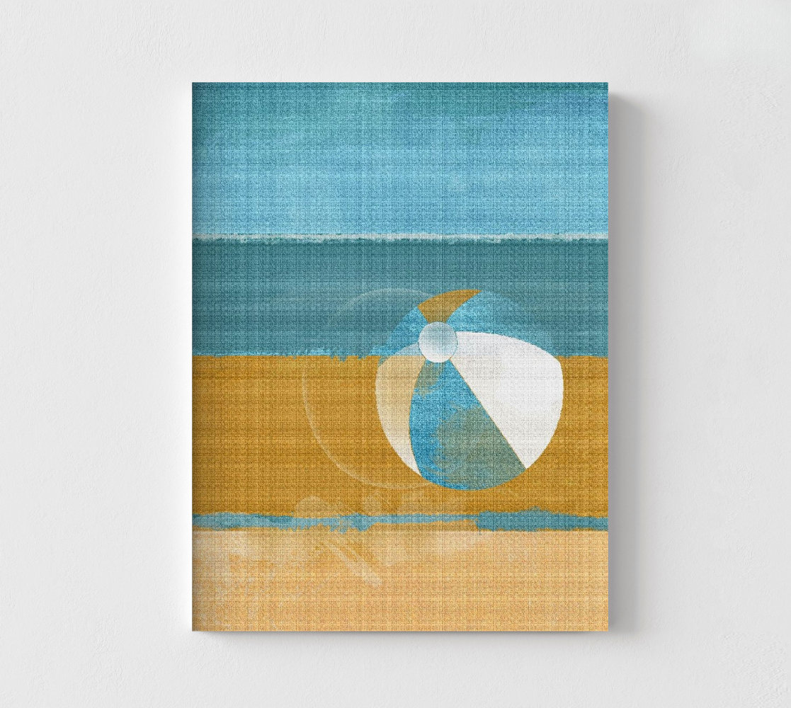 WeFrameArt Summer Beach Ball Print, Framed Summer Poster Print ...