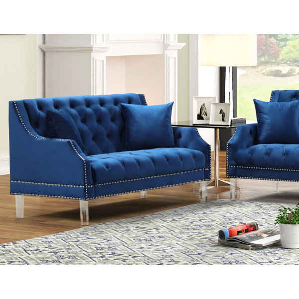 Rosdorf Park Bergwall 55'' Velvet Loveseat & Reviews - Wayfair Canada