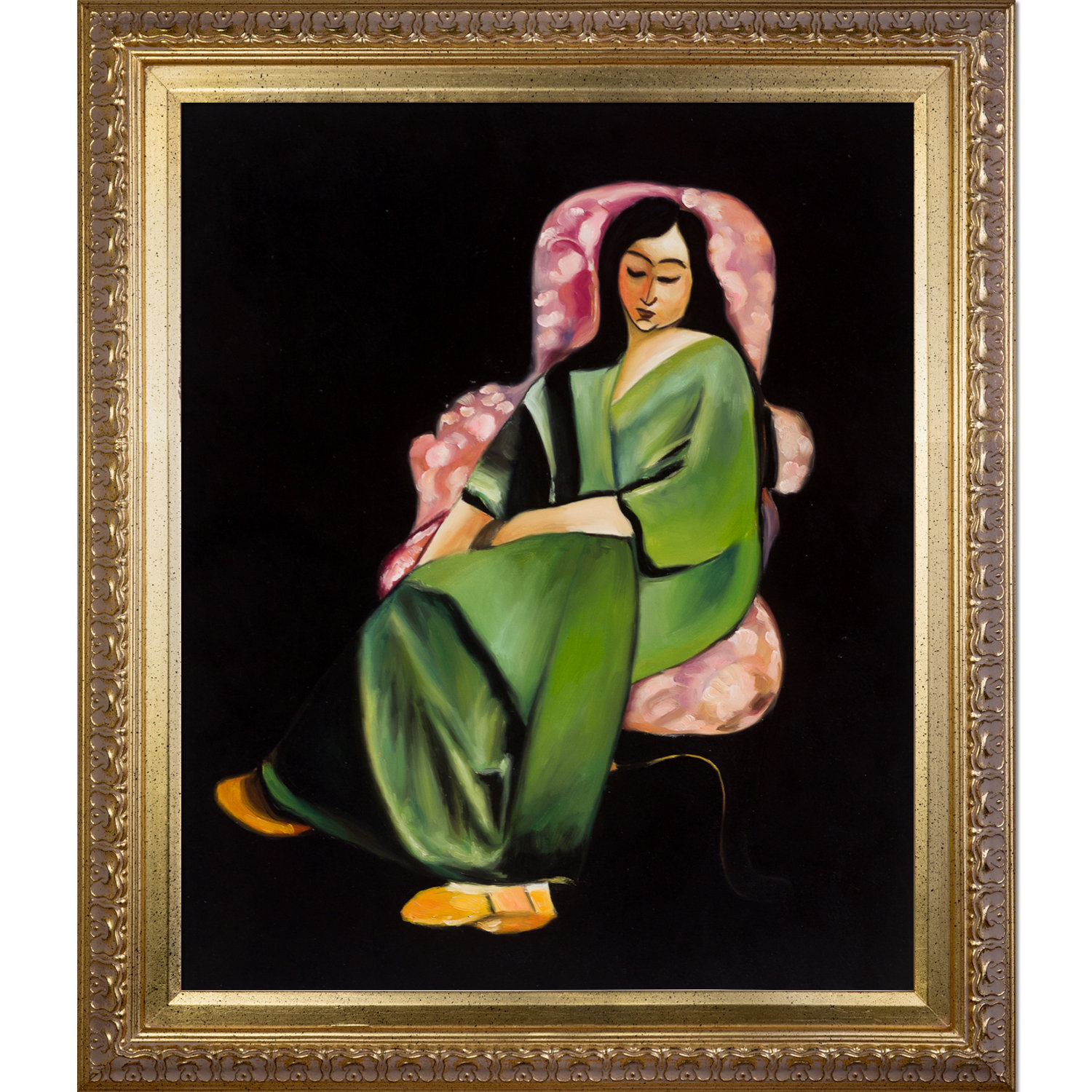 Vault W Artwork Lorette in a Robe Against a Background by Henri Matisse ...