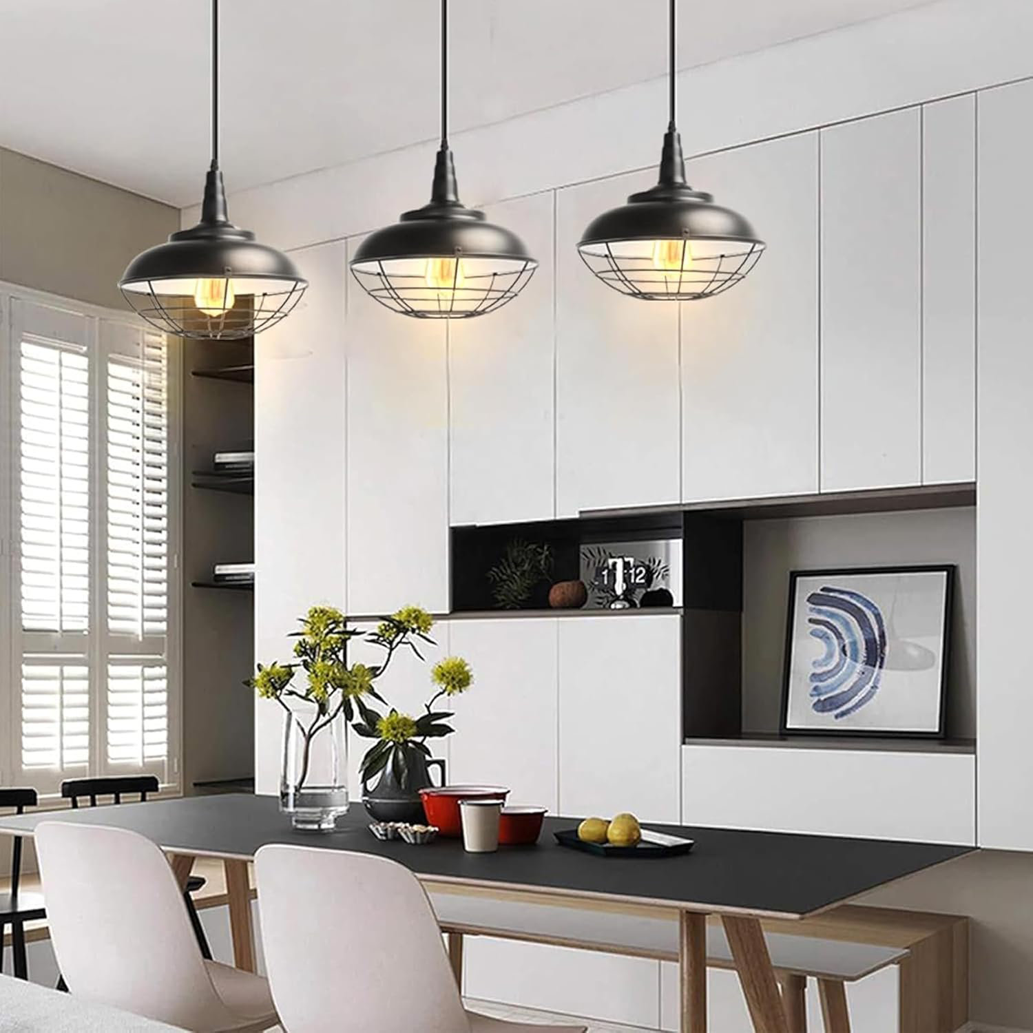Trent Austin Design Black Plug-In Hanging Light Fixture With Dimmer, 16 ...