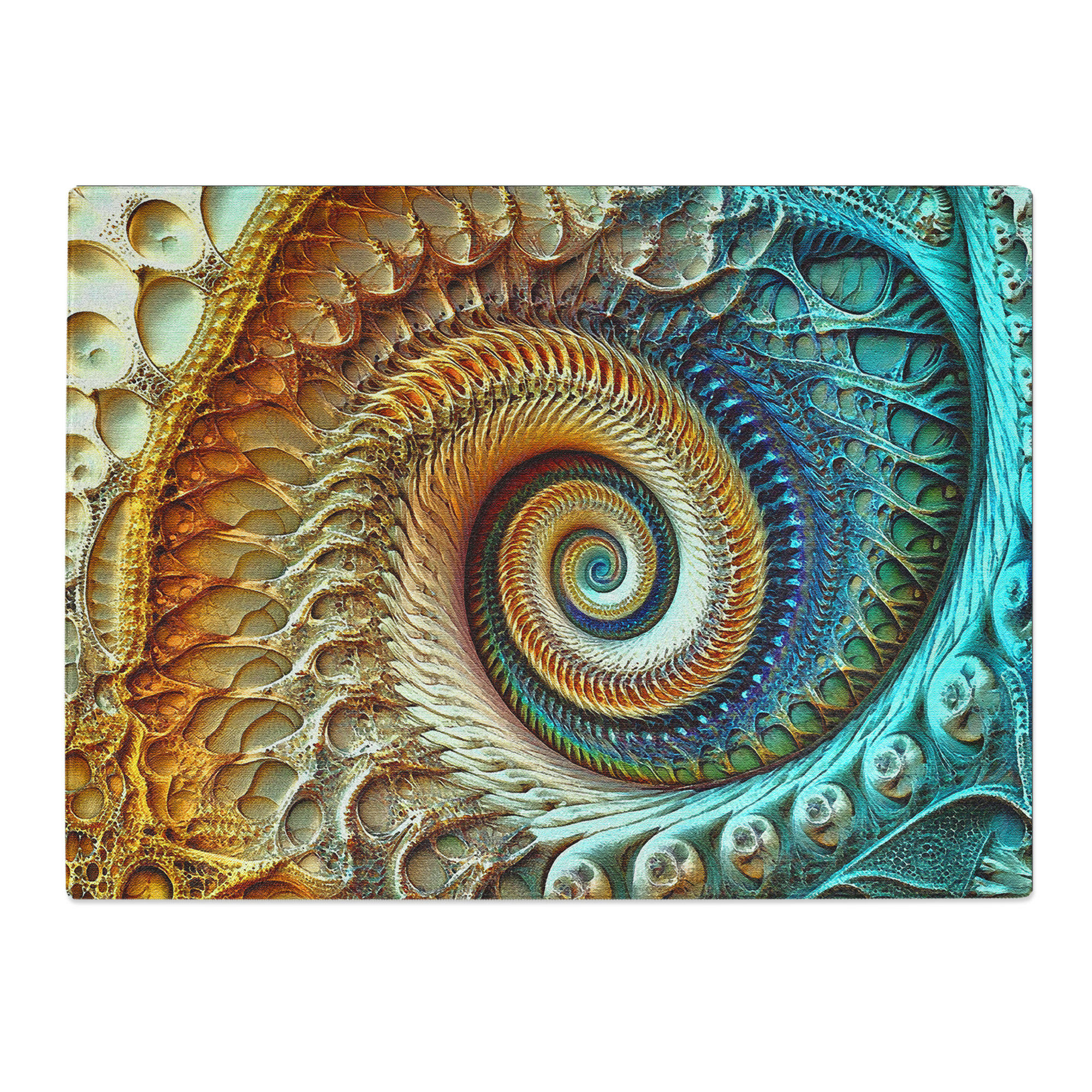 17 Stories Fractal Pattern Vol.4 Glass Chopping Board | Wayfair.co.uk