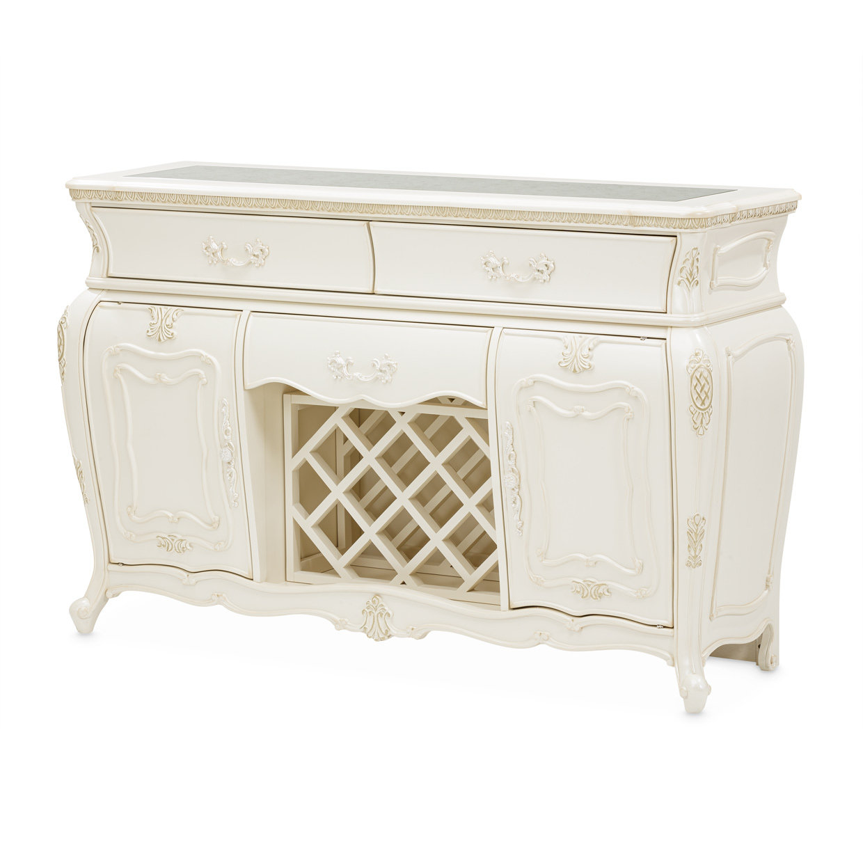 Michael Amini Buffet à 3 tiroirs 65,25 po Lavelle - Wayfair Canada