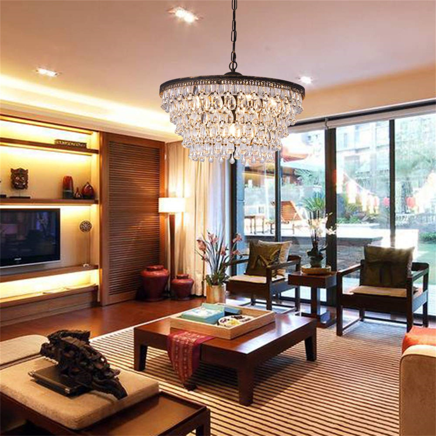 House of Hampton® Jodon LED Tiered Chandelier | Wayfair
