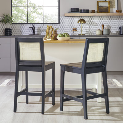 Beachcrest Home Beckwith 24'' Solid Wood Counter Stool | Wayfair