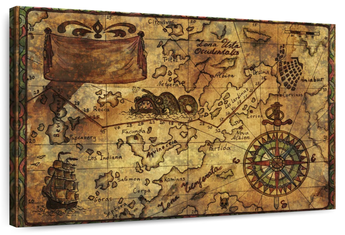 Breakwater Bay Aliaz Treasure Map - Wayfair Canada