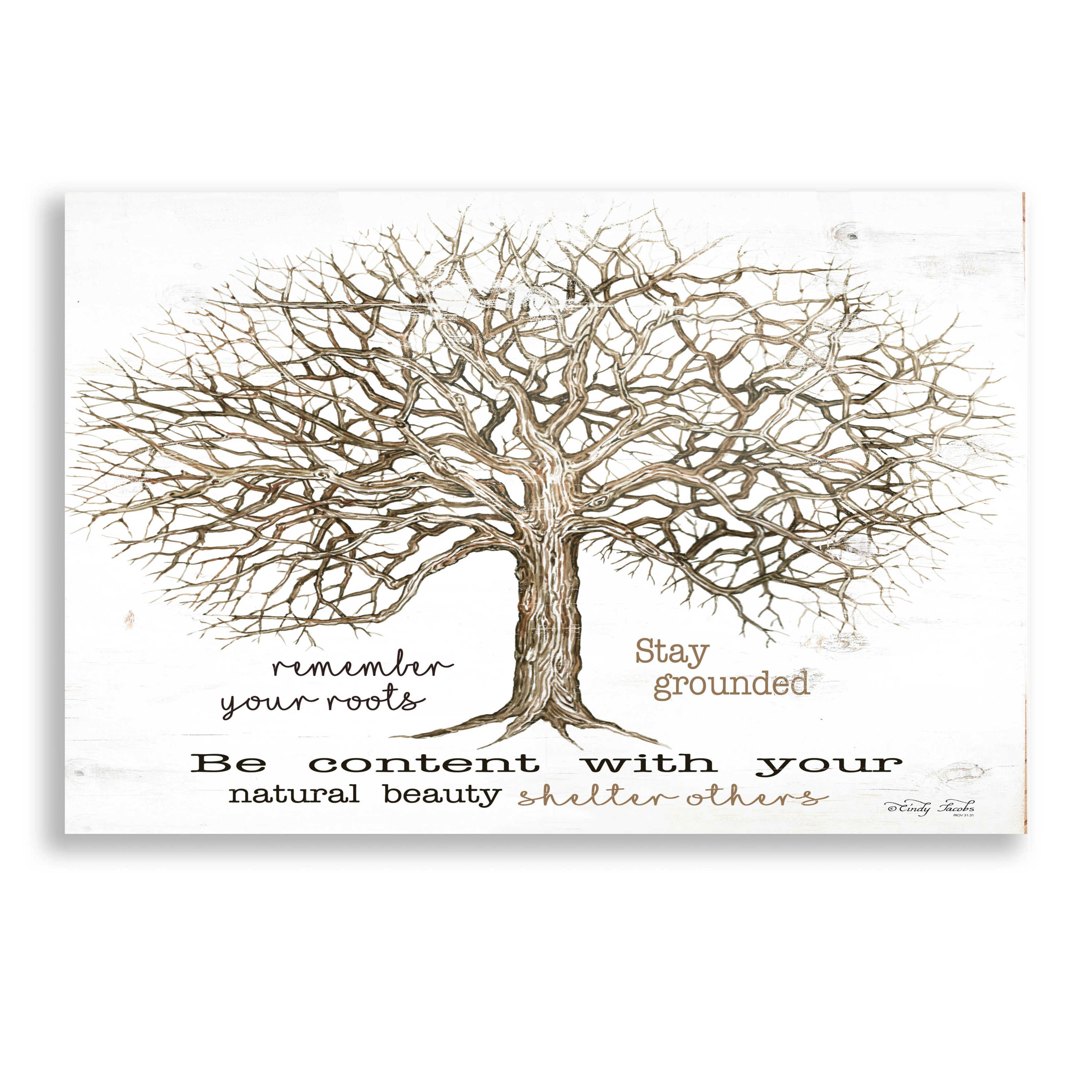 Trinx ''Remember Our Roots'' By Cindy Jacobs, Acrylic Glass Wall Art ...