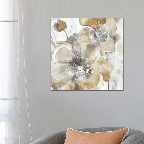Canora Grey Taupe Spring Poppy II by Maria Donovan Acrylic Print ...
