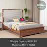 Millwood Pines Bed Frame With Upholstered Headboard, Bed Frame With ...