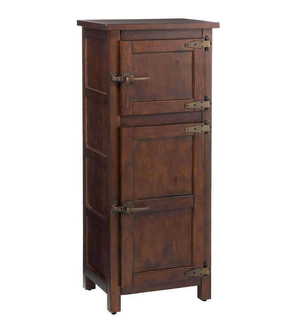 Plow & Hearth Portland Ice Box Wood Cabinet with Replica Hardware ...