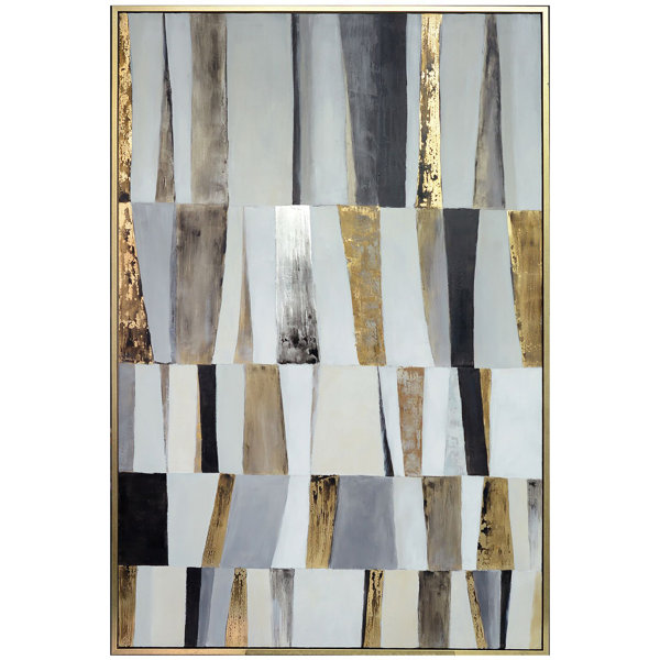 Harp and Finial Shutter Framed On Canvas Painting | Wayfair