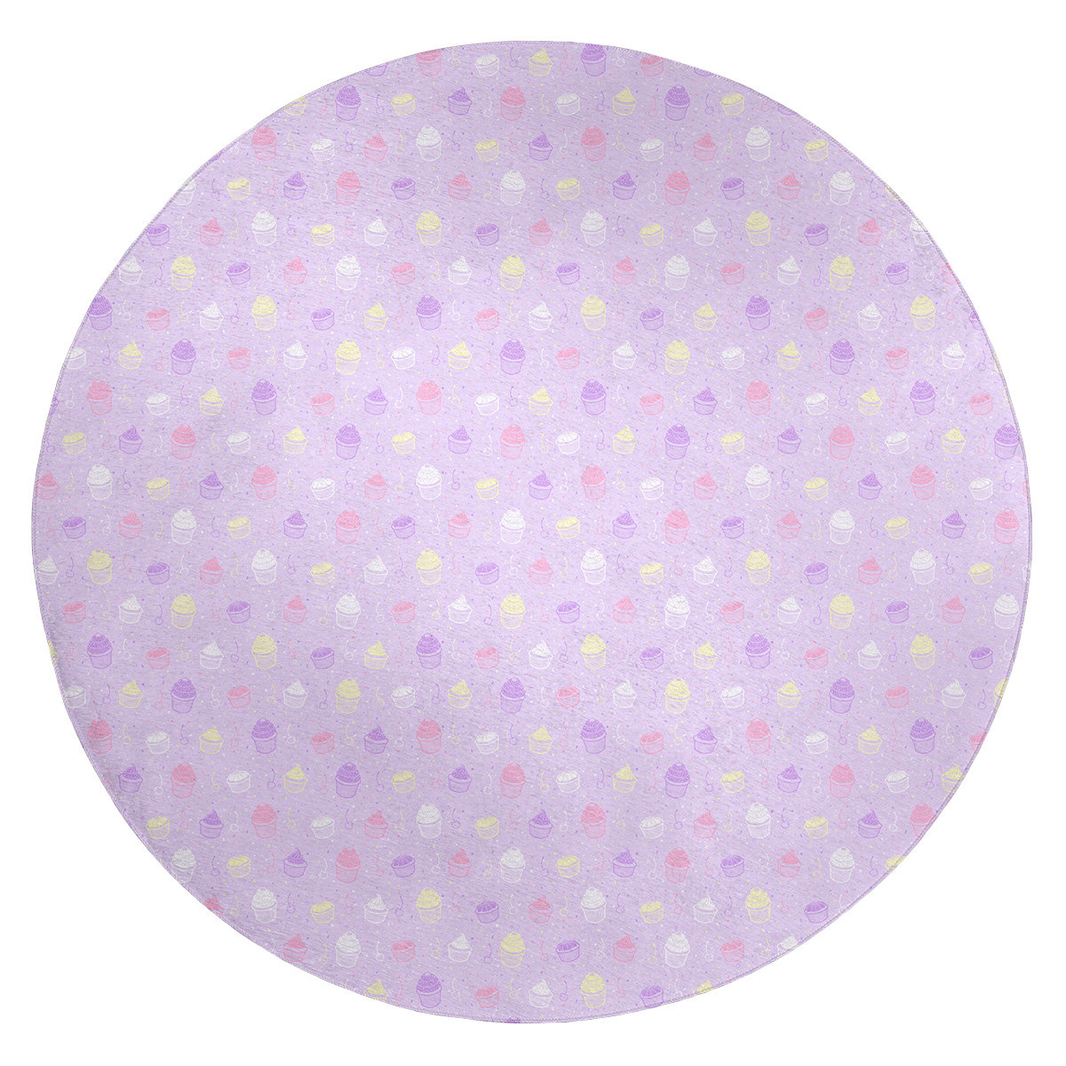 East Urban Home Classic Cupcake Purple Area Rug | Wayfair