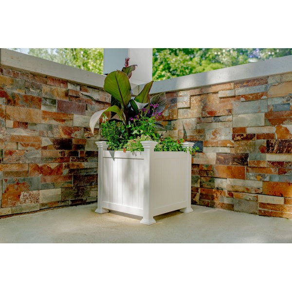 Vita White Vinyl Planter Box & Reviews | Wayfair