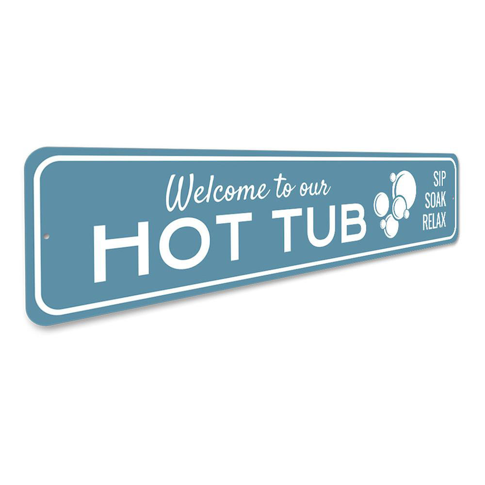 Lizton Sign Shop, Inc Welcome to Our Hot Tub Sign | Wayfair