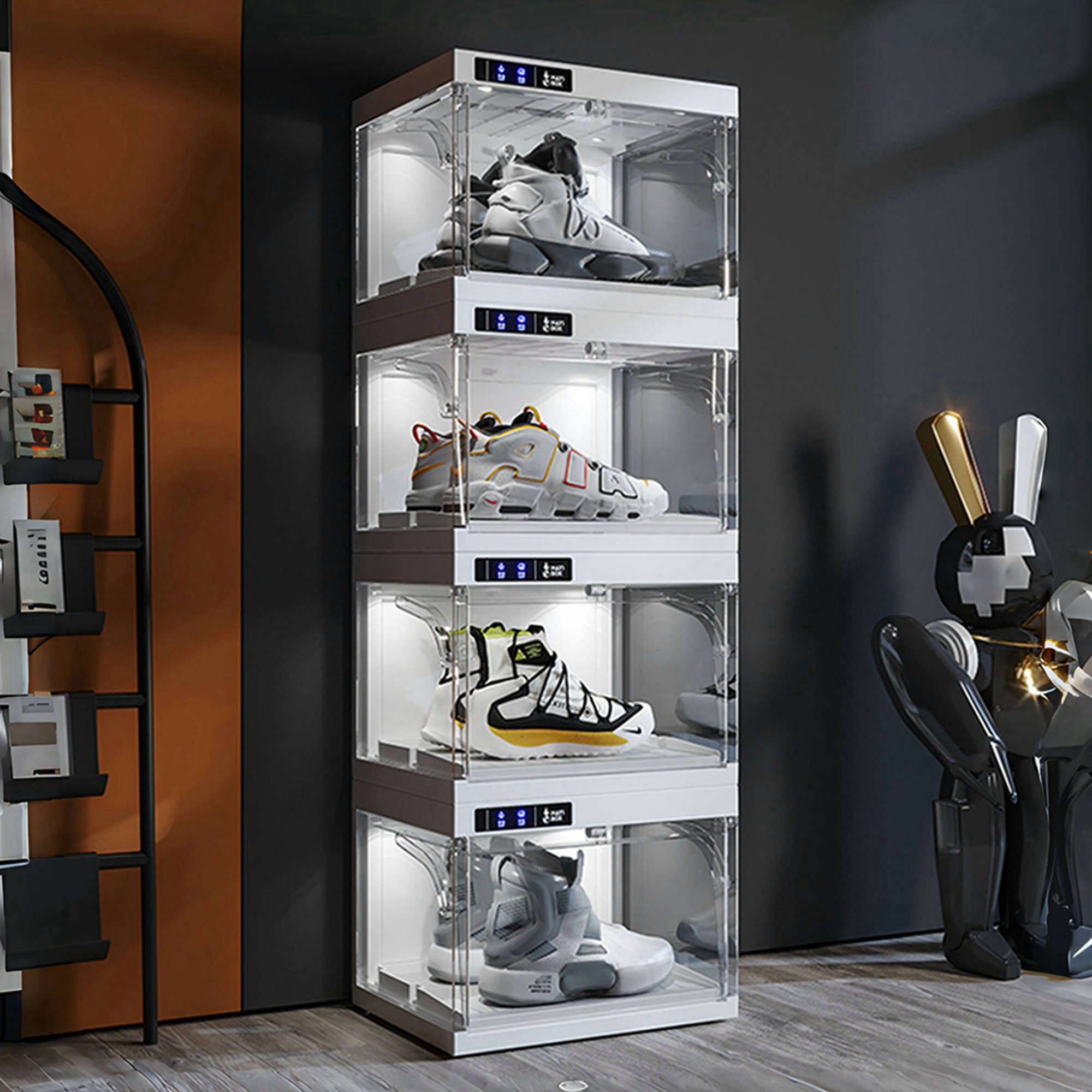 Rebrilliant Intelligent Stackable Shoe Storage Box (Set of 4) - Wayfair ...