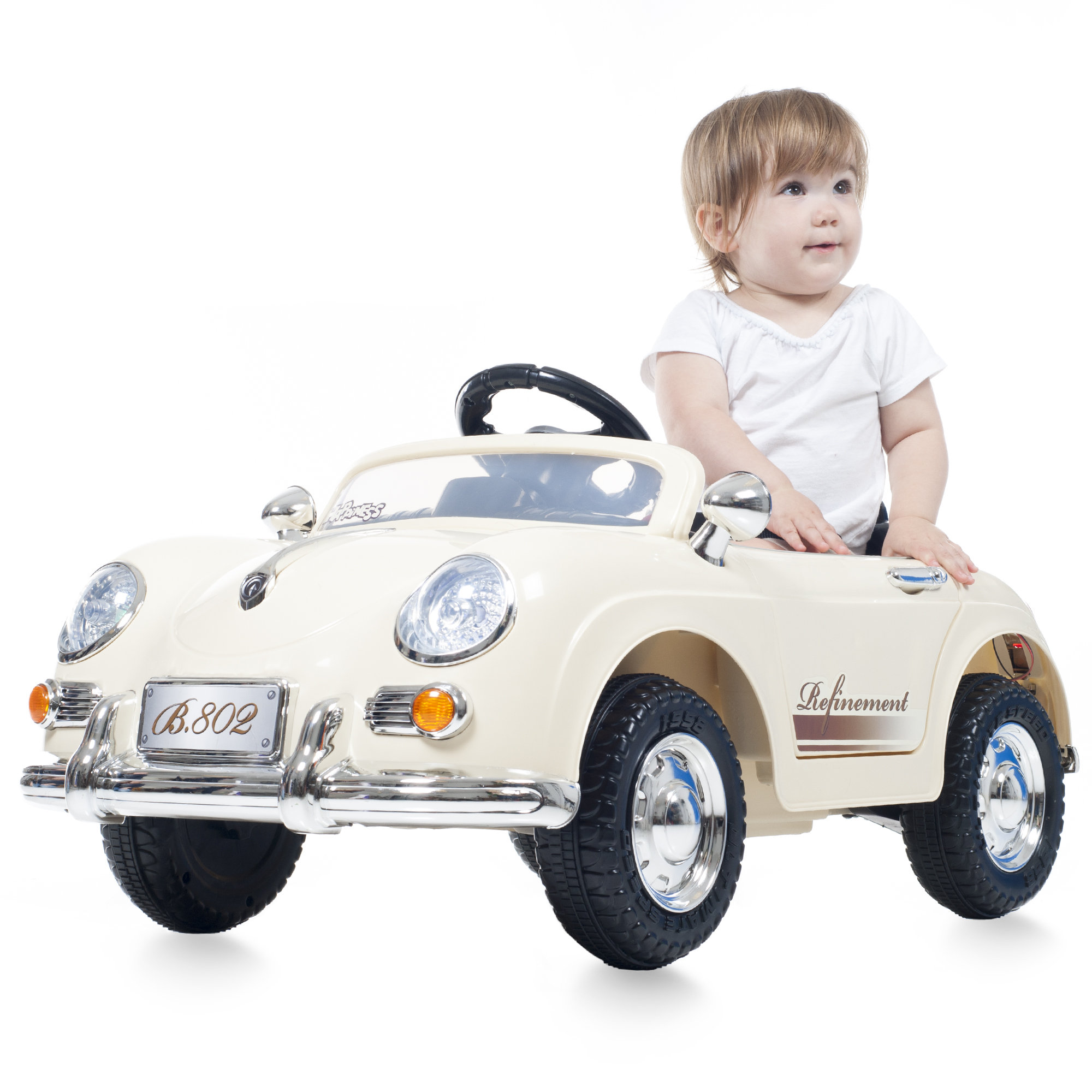 Lil' Rider Kids Ride on Car with Remote - Classic Toddler Car for Kids ...