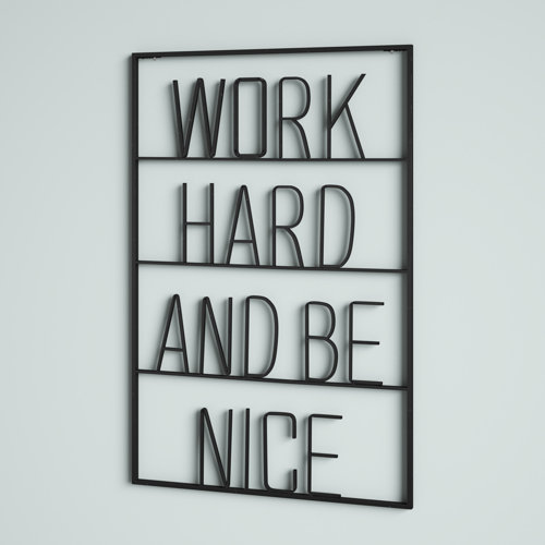 Zipcode Design™ Metal Text Wall Decor & Reviews | Wayfair