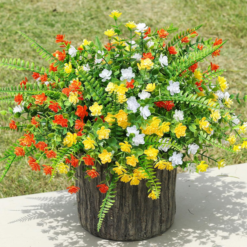 Ophelia & Co. 10 Bundles Autumn Fake Plants, UV Resistant Realistic For ...