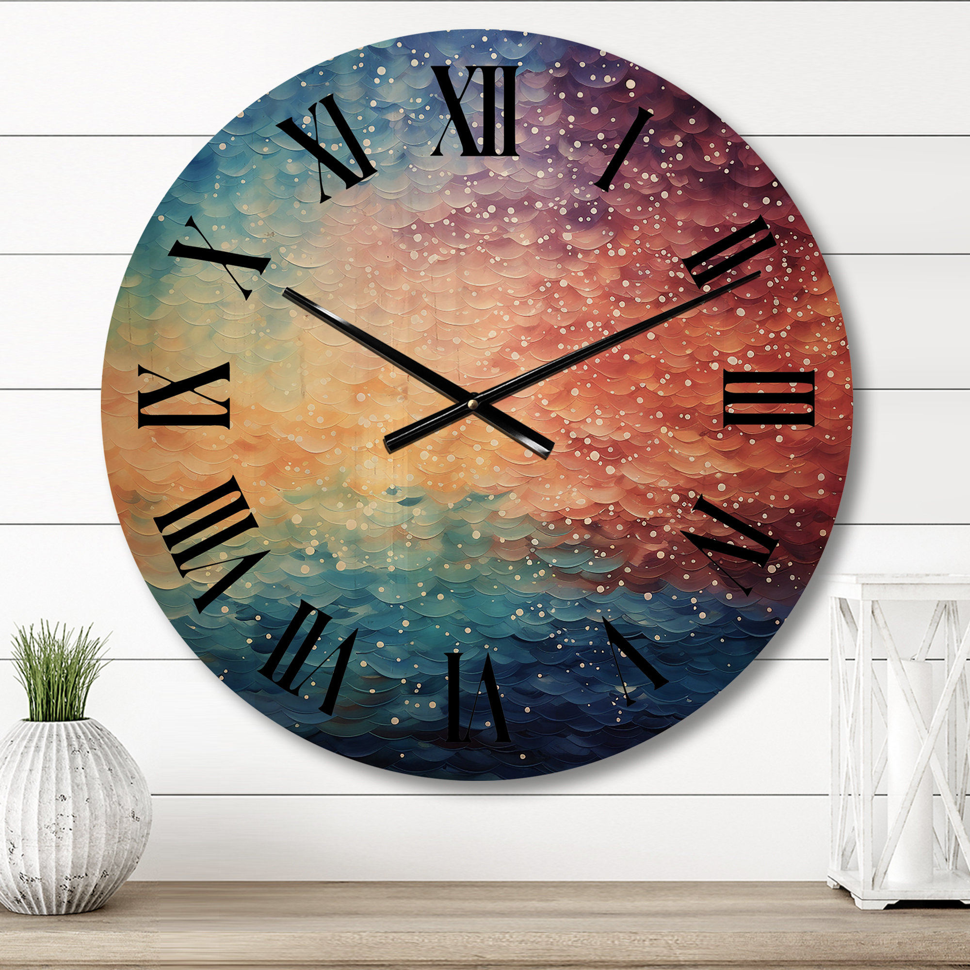 East Urban Home Colorful Sky Photo Ethereal Illusion III - Pointillism ...