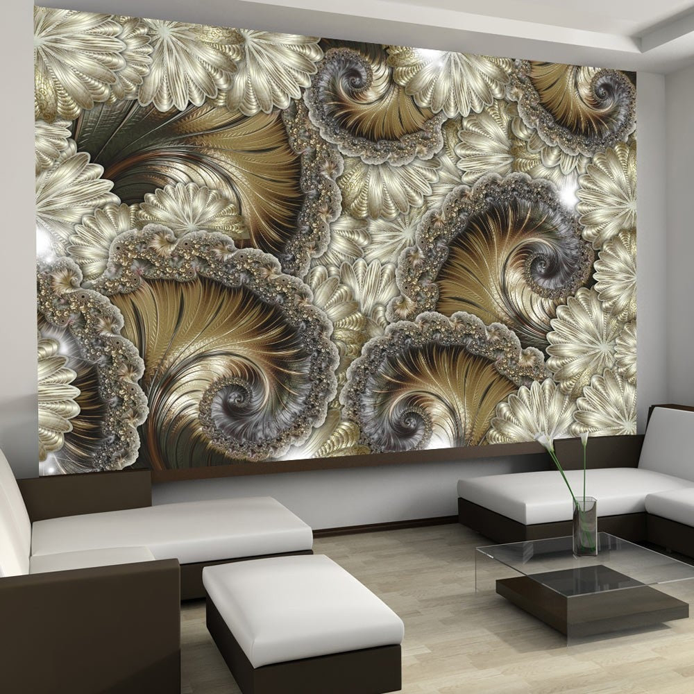 Fly Trend King, LLC Wallpaper - Gold Fans | Wayfair