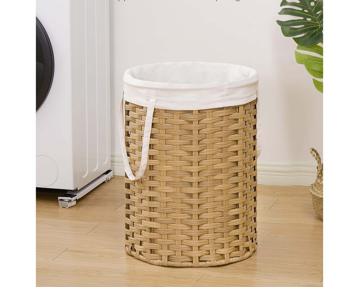 August Grove® Laundry Hamper Laundry Basket Round 19.0 Gal (72 L ...