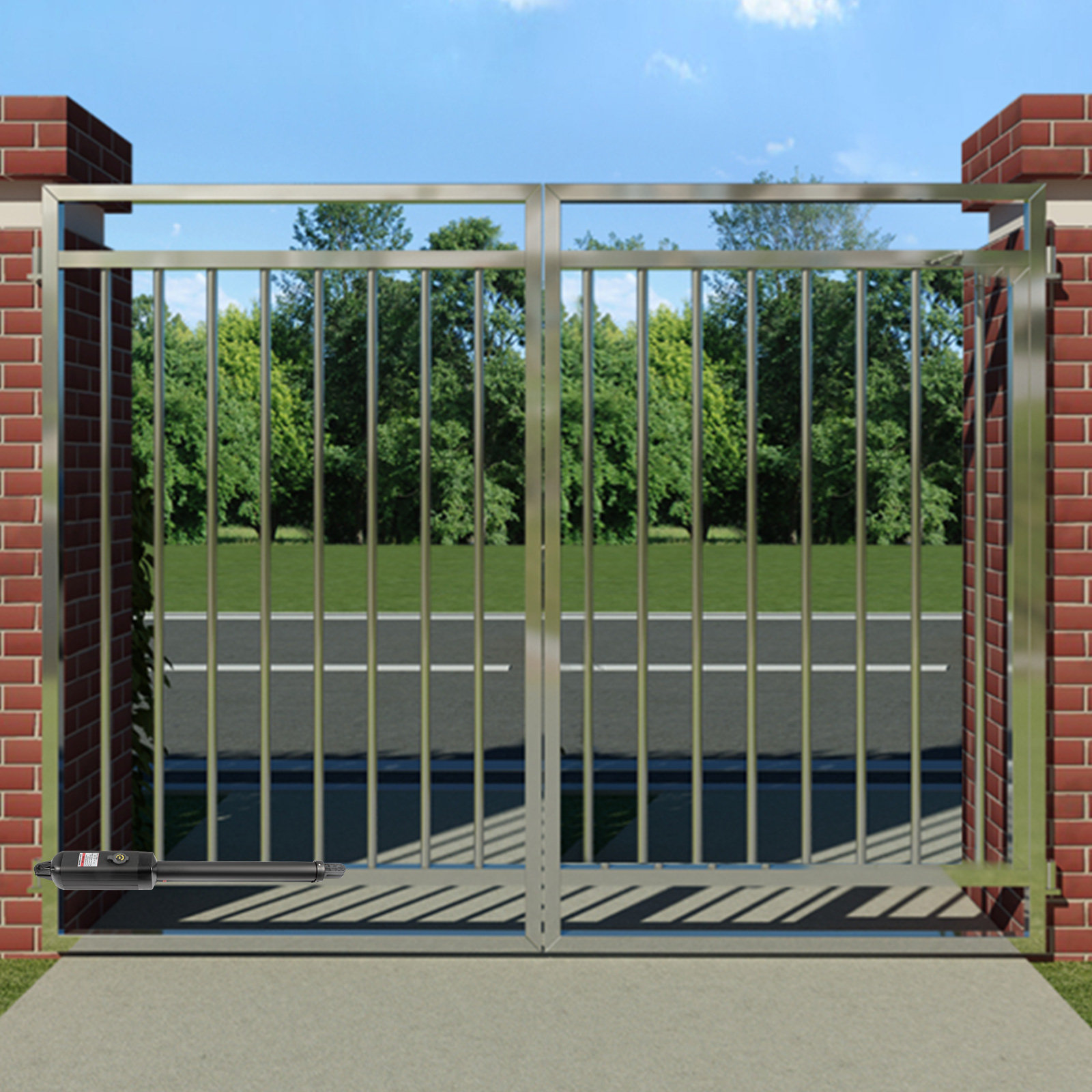 VEVOR Electric Gate Opener, Single Swing Gate Opener 16 mm/s Speed 80W ...