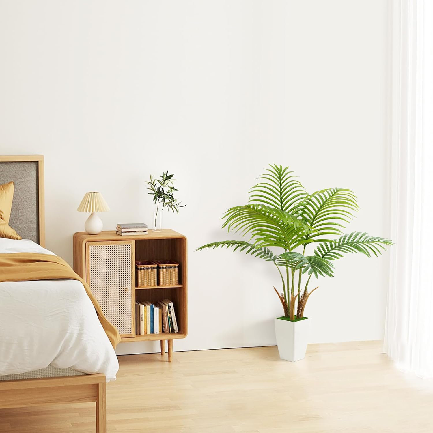 Primrue Artificial Tree Palm Tree With Pot, Large Artificial Plants ...