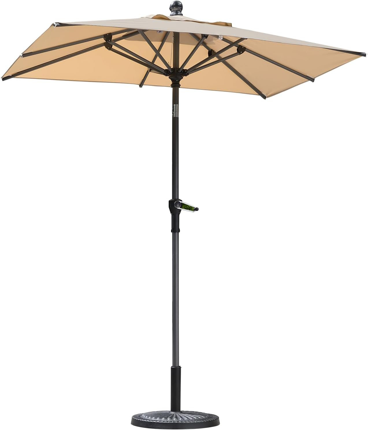 Purple Leaf Parasol de table de marché à manivelle et inclinable 72 po ...