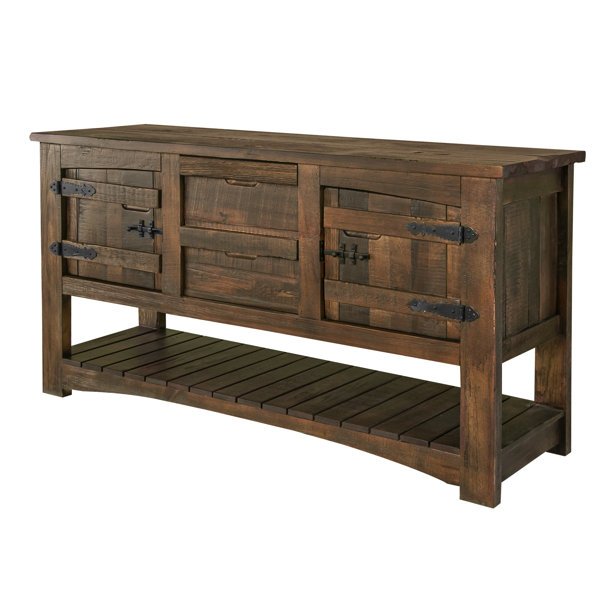International Furniture Direct Mezcal 55'' Solid Wood Console Table ...