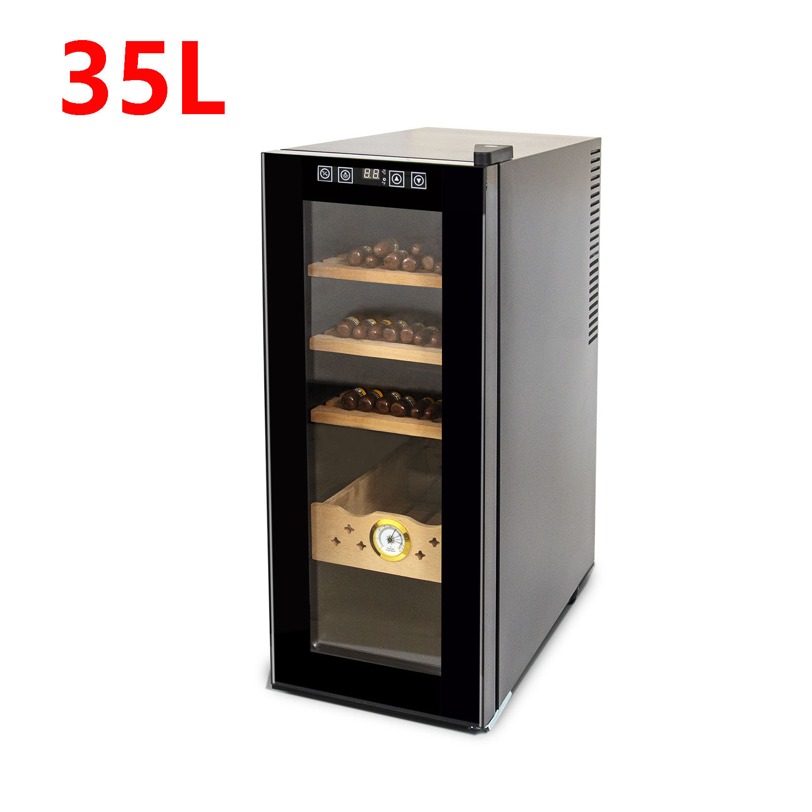 Yesurprise 35 L 250 Counts Capacity Cigar Humidors With Cooling And ...