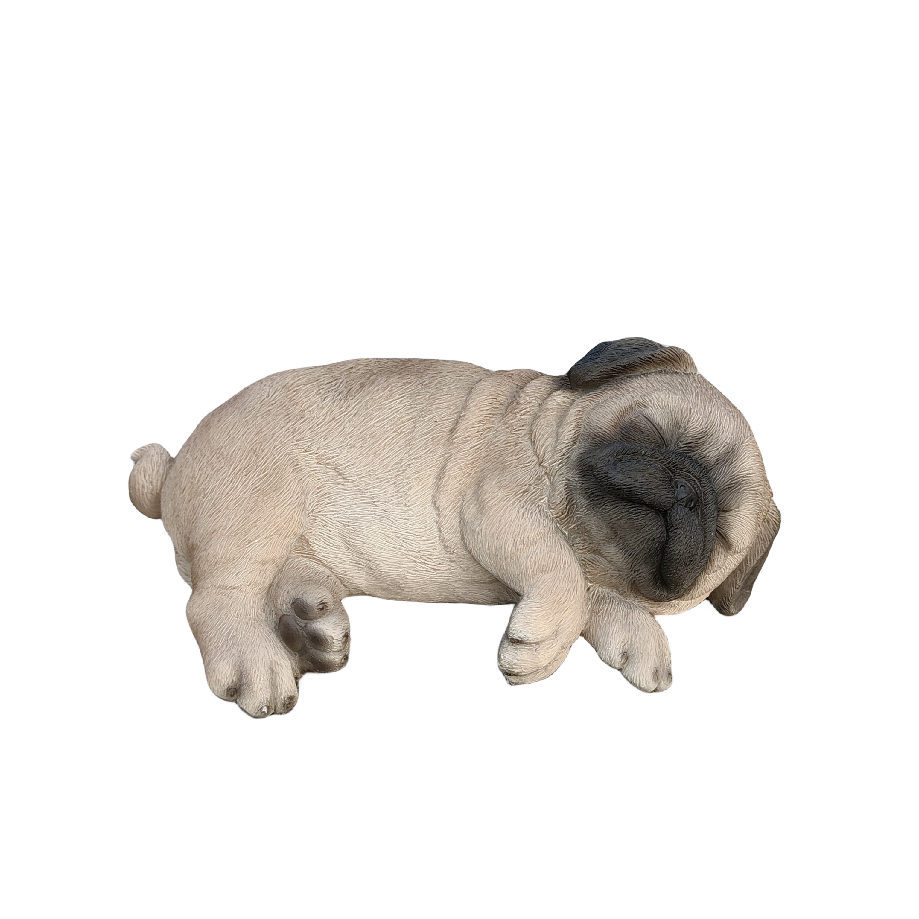 Hi-Line Gift Ltd. Pug Dreamland: Cozy Brown Polyresin Sleeping Pug ...