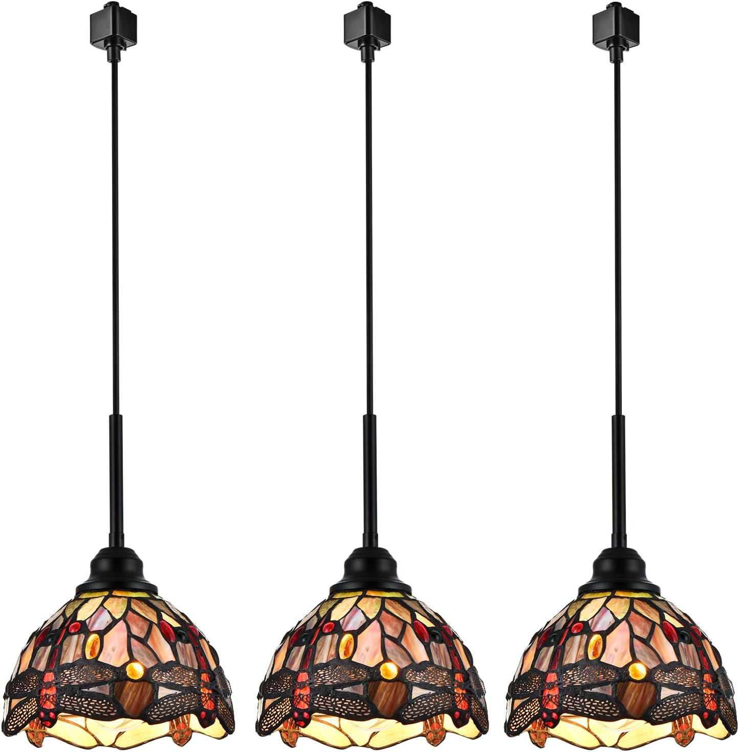 Bloomsbury Market 3-Pack Tiffany Style Track Lighting Chandelier With ...